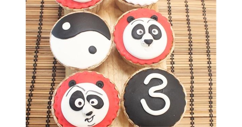 Kung Fu Panda Themed Cupcakes