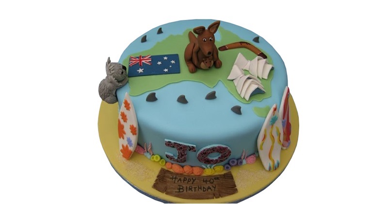 Australian themed cake