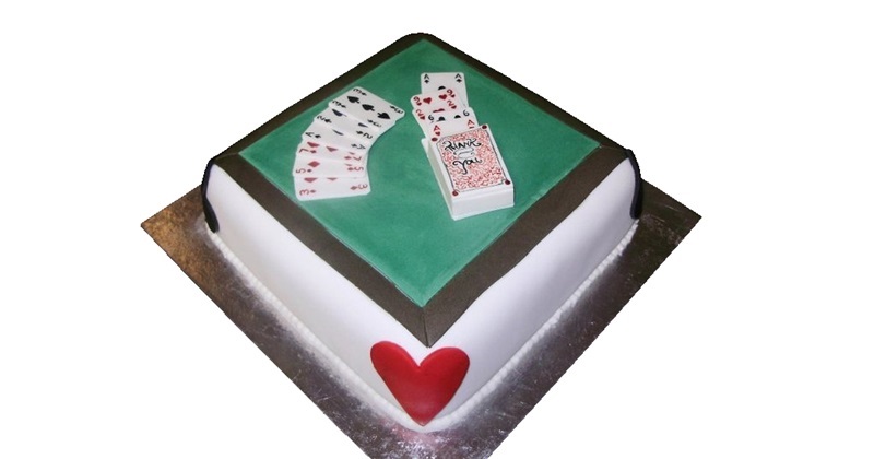 Bridge game Birthday cake
