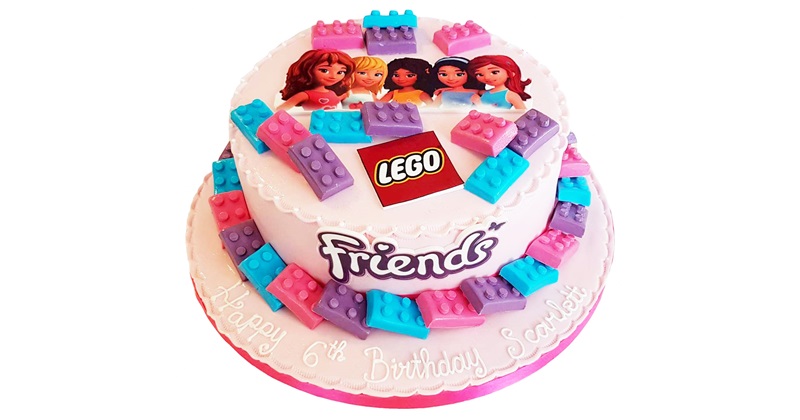 Lego friends cake