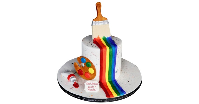 Painter Theme Cake