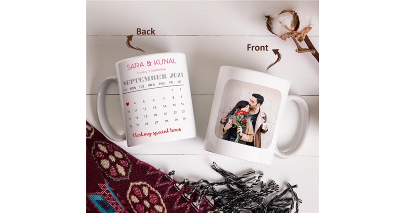 Personalised Calendar Photo Mug