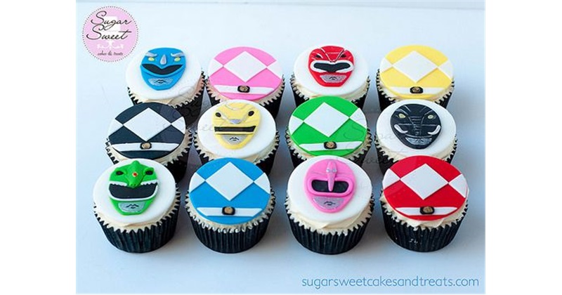 Power Rangers Theme Cupcakes