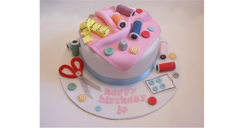 Sewing Theme Cake