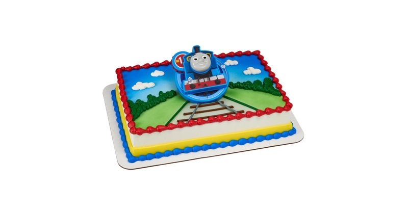 Thomas The Tank Engine Birthday Cake For Kids With Toy Topper