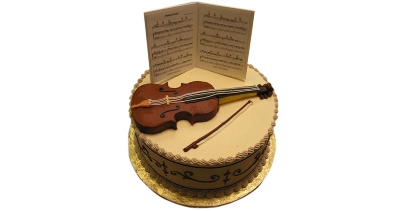 Violin cake